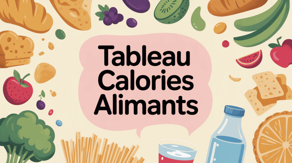 Tableau calories aliments à imprimer : l’outil indispensable